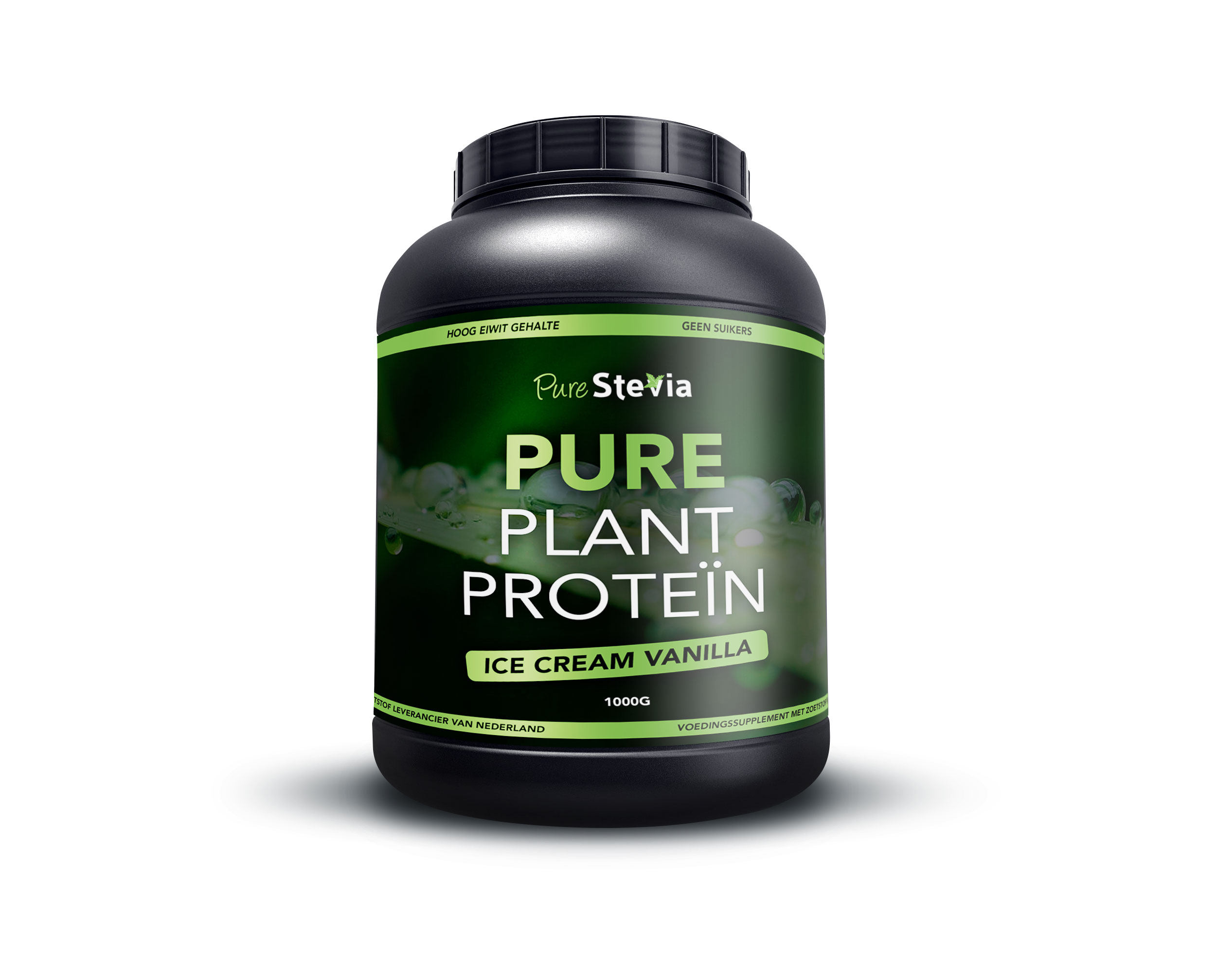 PURE PLANT PROTEIN - Ice Cream Vanilla 1000G - PureStevia.nl - Jouw ...